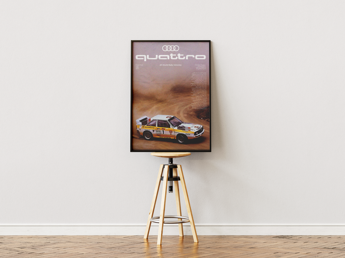 RALLY LEGENDS: AUDI QUATTRO POSTER – Better Room Posters