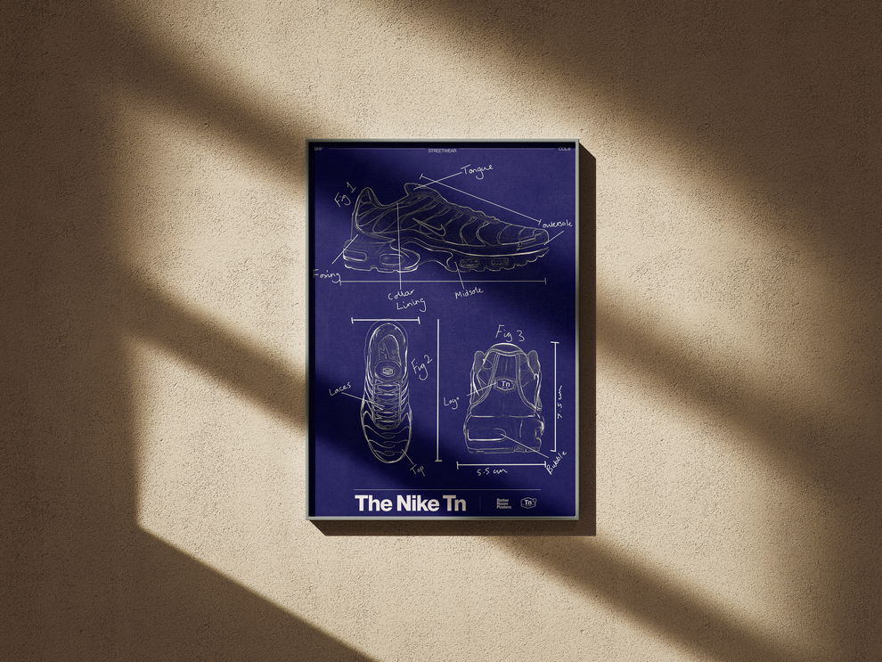 Nike Tn Blueprint Poster – Better Room Posters