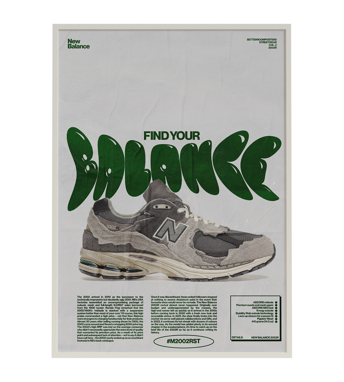 FIND YOUR BALANCE - New Balance Poster – Better Room Posters