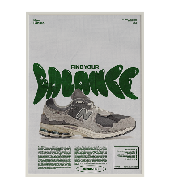 FIND YOUR BALANCE - New Balance Poster – Better Room Posters