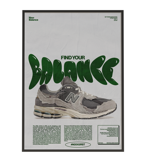 FIND YOUR BALANCE - New Balance Poster – Better Room Posters