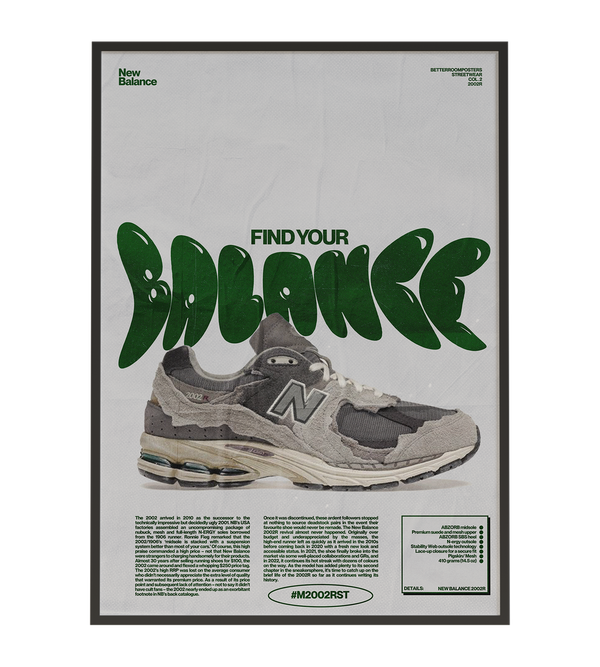 FIND YOUR BALANCE - New Balance Poster – Better Room Posters